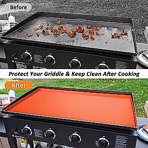 Silicone Griddle Mat for Blackstone 22 Inch Griddle, Heavy Duty Food Grade Silicone Grill Cover,Protect Griddle from Rodents, Insects, Debris, and Rust, Premium Silicone Griddle Mat Cover