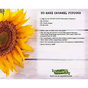 Smude's Brand All Natural Microwave Popcorn - Original | 3 Simple Ingredients – Popcorn, Smude’s Sunflower Oil, & Salt | Healthy Snack, Heart Healthy, Whole Grain | Gluten Free, Dairy Free, Non-GMO, Vegan, Kosher | PFAS-Free Bags | 1 box of 3 bags