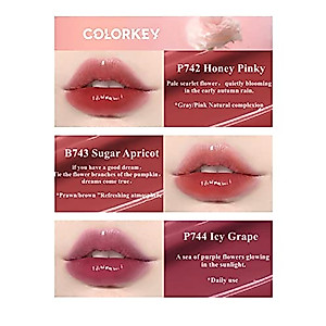 COLORKEY Lip Gloss Mirror Series, Hydrating Lip Gloss with Essential oil, High Shine Glossy Lip Tint, Hydrated & Fuller-looking Lips, Long-Lasting Liquid Lipstick(P710)