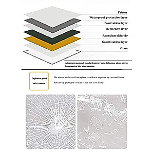 Arched Floor Mirror, 65 "x 22" Floor Mirror with Stand, Full Body Mirror, Arch Full Length Mirror, Freestanding, Wall-Mounted or Leaning (Gold)