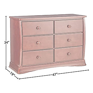 Delta Children Bentley Six Drawer Dresser, Black Cherry Espresso