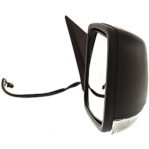 Kool Vue Right Power Heated Door Mirror Compatible With Dodge Ram 1500 2009 With Signal Light & Puddle Lamp; Without Memory Textured