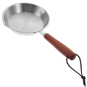 Luxshiny Stainless Steel Oil Pan, Mini Egg Frying Pan Mini Skillet Pan for Home Restaurant Kitchen (12cm)