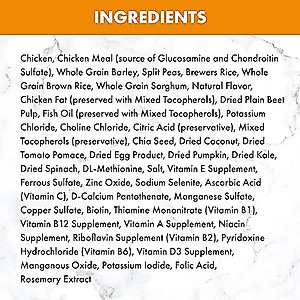 NUTRO NATURAL CHOICE Large Breed Senior Dry Dog Food, Chicken & Brown Rice Recipe Dog Kibble, 30 lb. Bag