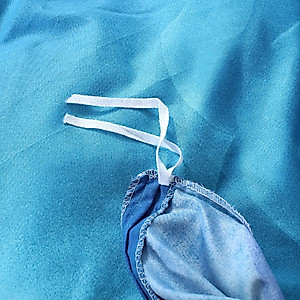 Swanson Beddings Blue Roses 3-Piece Bedding Set: Duvet Cover and Pillow Shams (California King)