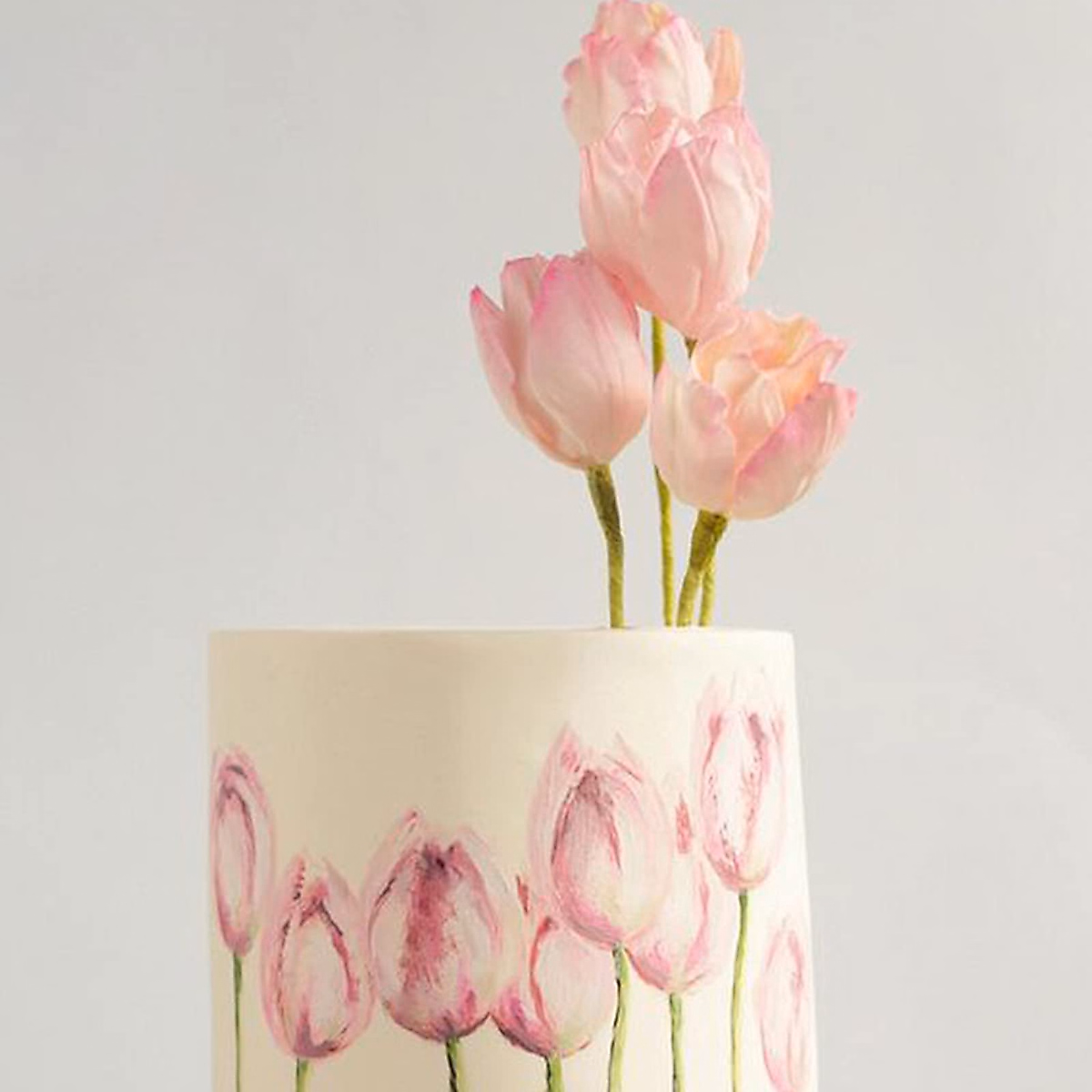 7 Pcs Fondant Tulips Petal Veiner and Cutter Silicone Fondant Flowers Sugarcraft Cake Decorating Sugarcraft Flower Veining Mold Veiner Petal Making Tool