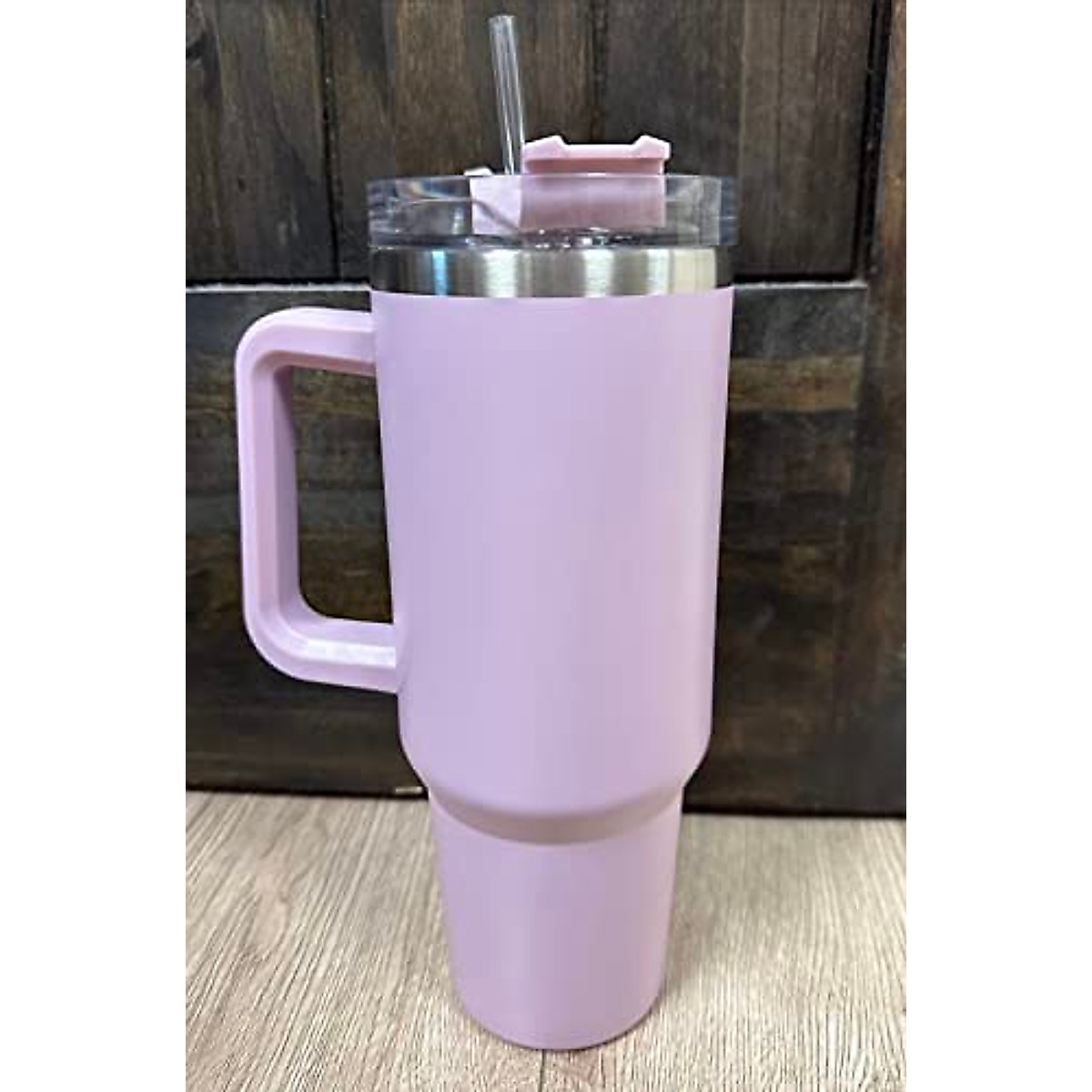 Aesthetic Adventure Quencher 40oz Stainless Steel insulated Tumbler with Handle and Straw - Lavender