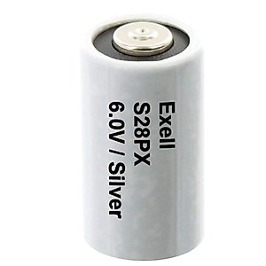 Exell Battery S28PX Replaces Varta 28PX, Renata 4LR44, DC-2
