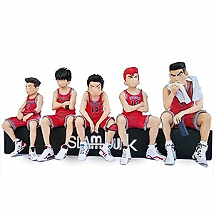 Qddian SLAM Dunk，Q Version 5 Models Figure， PVC Action Figure7cm，Static Figure ，Scenes Figure ，Anime Lovers Gift，Car Decoration，Computer Desktop Ornaments， Boxed Figure