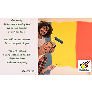 PANCLUB Not Chip Brush, Paint Brushes for Walls 5 pcs, Chip Brush Set, 1, 1, 2, 2, 3 inch, Chalk Paint Brush for Furniture, Wax Brush, Disposable Brush, Trim Paint Brushes, Varnish Brush