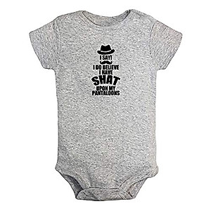 iDzn Pack of 2, You Ain't Cool Unless You Pee Your Pants & I Have Shat Upon My Pantaloons Funny Romper Baby Bodysuit Jumpsuit