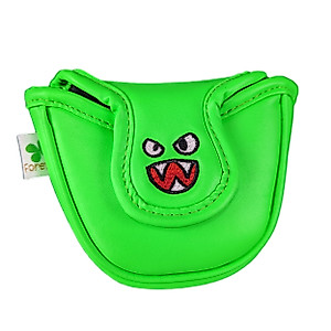 Foretra – Green Monster - Golf Putter Headcover Quality PU Leather Magnetic Closure for Mallet Style Putters Scotty Cameron Odyssey Taylormade Ping
