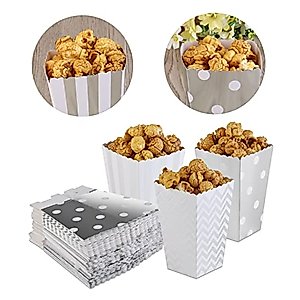 Mobestech 50pcs Popcorn Boxes Snack Cup Decor Disposable Containers Small Popcorn Boxes Popcorn Carton Cardboard Popcorn Container for Party Popcorn Cup Popcorn Bucket Gift Box