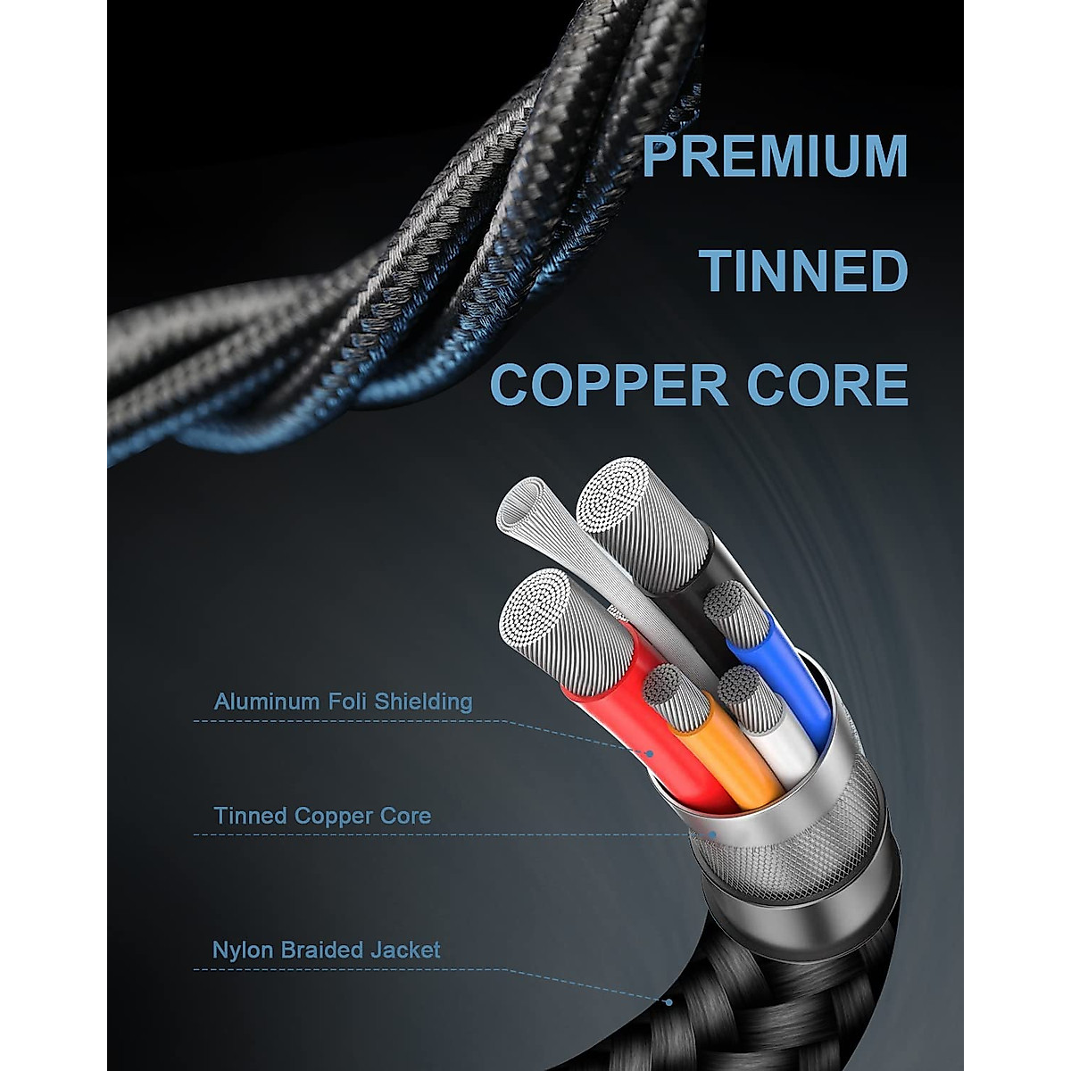 USB A to Lightning Cord, 2Pack/3Ft Nylon Braided iPhone Charger Cable, Apple Approved Fast Charging Power Wire for iPhone 14, 13 Pro Max, 13Pro, 13 Mini, 12 11 10 XR XS X 8 Plus 7 Fast Cargador Chord