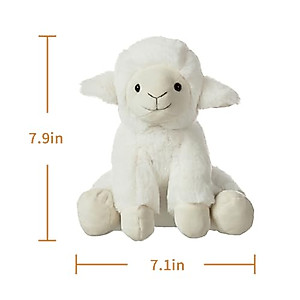 Apricot Lamb Toys Plush Cream Lamb Sheep Stuffed Animal with Fluffy Soft Ears (Cream Lamb, 8 Inches)