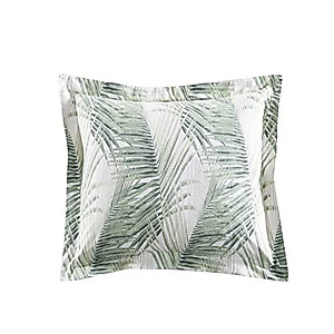 Tommy Bahama - Queen Comforter Set, Reversible Cotton Bedding with Matching Shams & Bonus Throw Pillows, All Season Home Decor (Kauai Green, Queen)