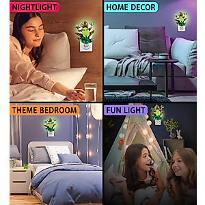 Puzzled Frog Night Light - 5.5 Inch Plug in Energy Efficient Decorative Socket Lamp, Manual On & Off Portable Lights for Stairway, Bedroom, Bathroom, Nursery, Home Accessory & Kitchen Decor