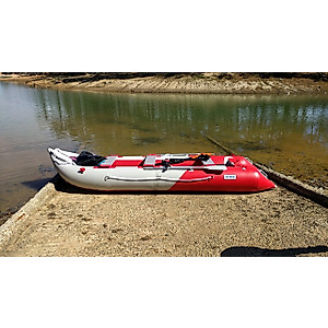 BRIS 14.1 FT Inflatable Kayak Fishing Tender Inflatable Poonton Boat with Air Floor