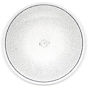 Carlisle FoodService Products CFS 721007 Round Pebbled Salad Serving Bowl, 3.1 Quart, Clear (Pack of 12)