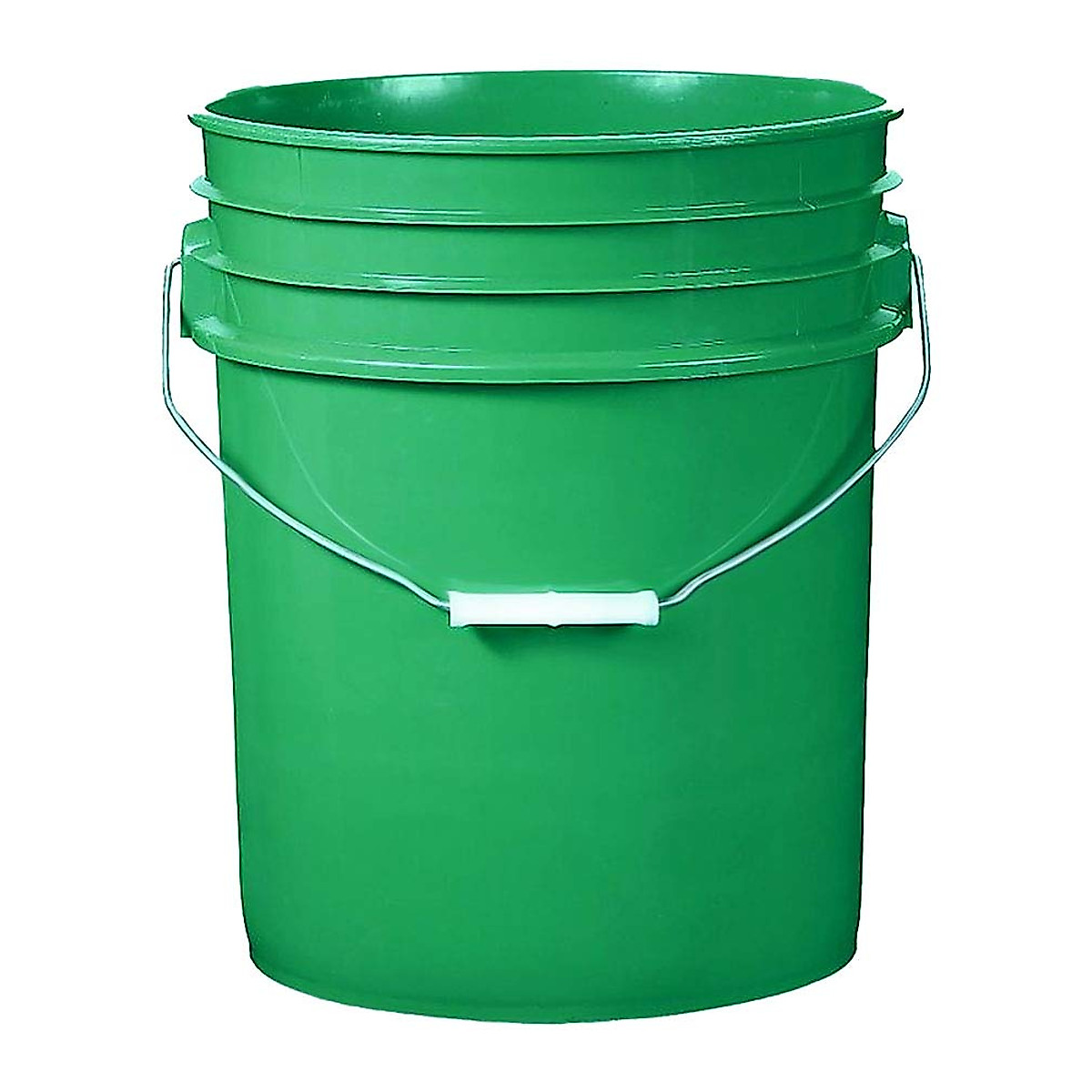 5 Gallon (20L) Plastic Buckets, 3-Pack - Green