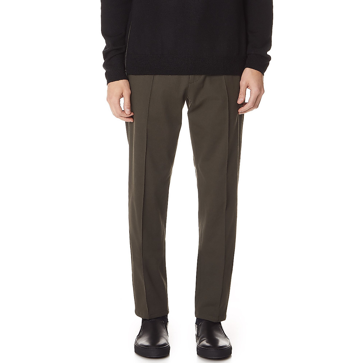 Vince Men's Wool Blend Track Trouser, Fatigue, XS