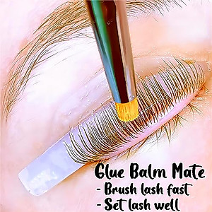 Lash Lift Tool Y Brush Replacement Soft Lami Laminator Brush for Brushing Glue Balm Collecting Lashes Neatly On The Silicone Perm Shields Reusable Eyelash Lifting Brushes More Than 100 Usages