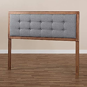 Baxton Studio Headboards, Full, Dark Gray/Walnut