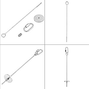 Parrot Fruit Holder, Stainless Steel Bird & Small Animals Stainless Steel Fruit Vegetable Holder Foraging Toy Bird Treat Skewer(#2)