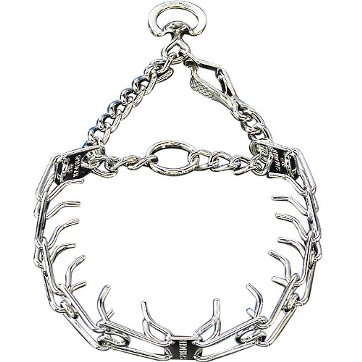 Herm Sprenger Chrome Plated Steel Training Prong Collar with Quick Release Snap for Dogs (22in (55cm) x 3mm)