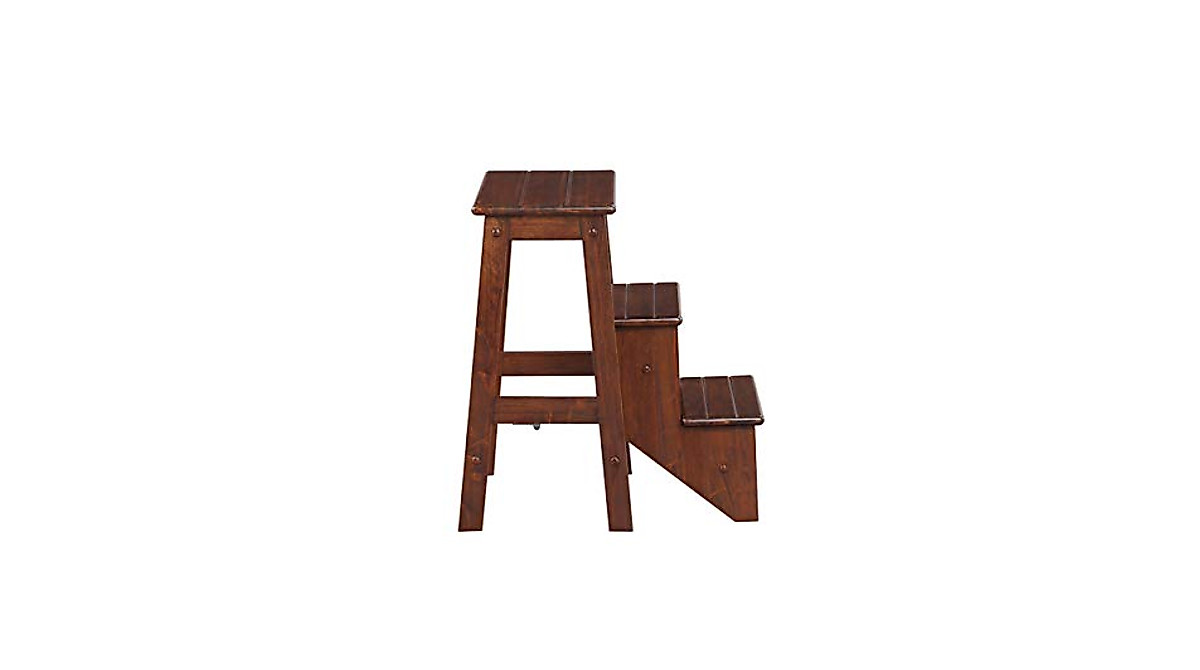 Boraam 24-Inch Cappuccino Step Stool - Stylish & Functional