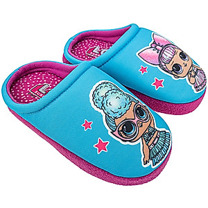 L.O.L. Surprise! Girls Pajama Set, Dorm PJs with Slippers, Rocker Diva MC Swag Opal Q.T. Pearl Q.T (Girls 6/6X, Turquoise)