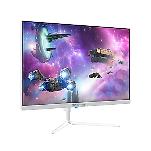 Sceptre 24 inch Gaming Monitor 1080p 98% sRGB up to 165Hz 1ms 320Lux DisplayPort HDMI, Build-in Speakers Nebula White 2022 (E248B-FWN168W)