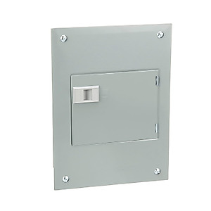 Square D - QO816L100DF QO 100-Amp 8-Spaces 16-Circuit Indoor Flush Mount Main Lugs Load Center with Cover and Door