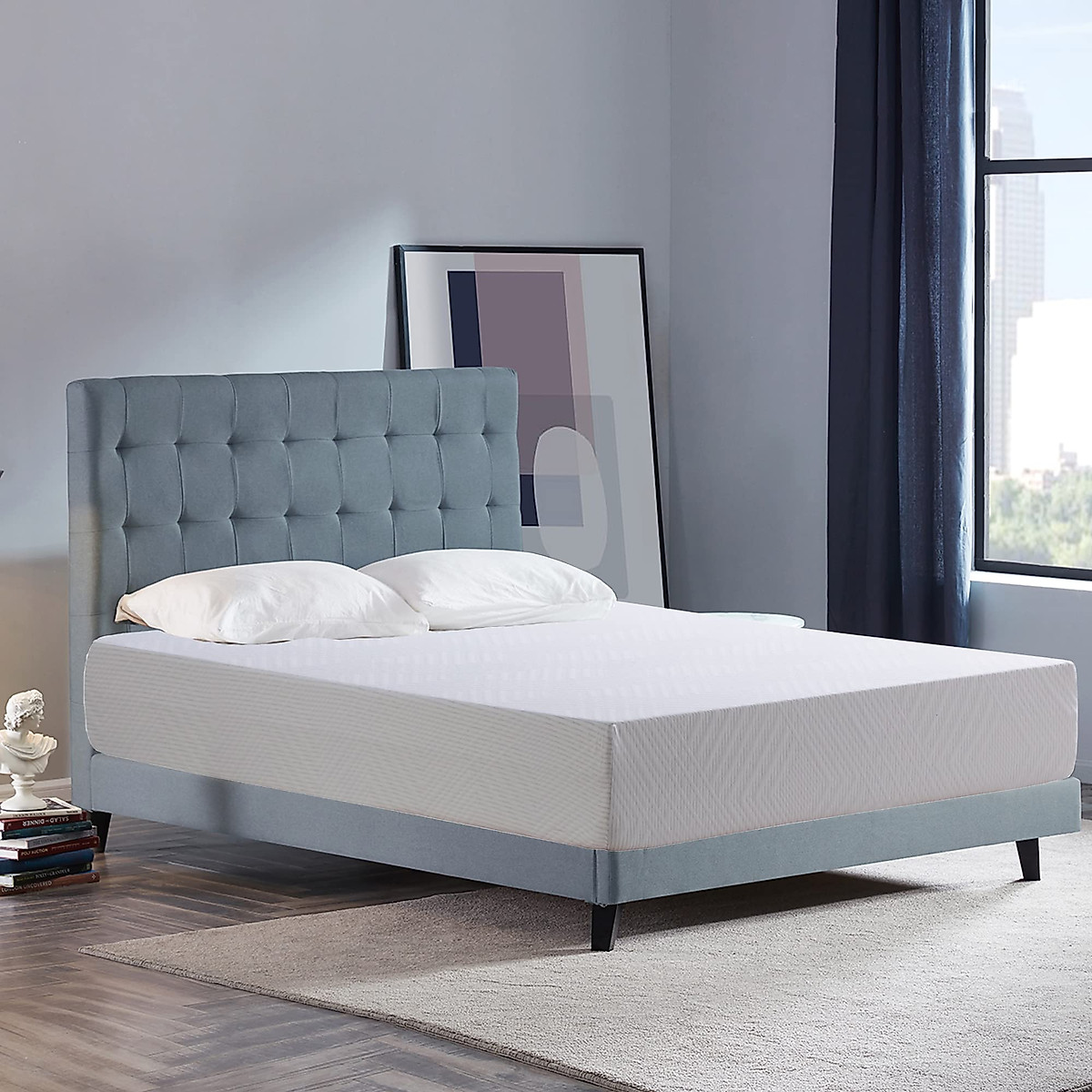 TMEOSK Full Size Mattress, 10inch Full Gel Memory Foam Mattress for Cool Sleep & Pressure Relief, Medium Firm Mattress in a Box, CertiPUR-US Certified (Full)