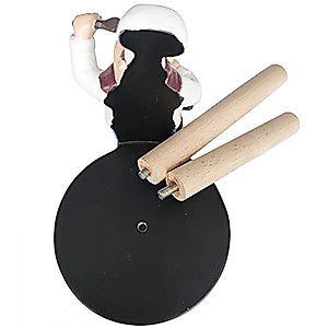 Kitchen Chef Decor Paper Towel Holder, Resin Crafts Display for Kitchen Cafe Western Restaurant Cake Shop Dessert Shop.
