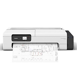 Canon imagePROGRAF TC-20 24" Large Format Poster & Plotter Printer - Automatic Roll & Cut Sheet Paper Feeder, Ships with 280ml of Ink - USB, Wi-Fi, LAN,White