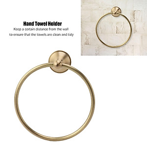 Fafeicy Towel for Bathroom, Kitchen Bath Towel Holder, Round Wall Mounted Hand Shower Towel Holder Rack for Bathroom (960830)