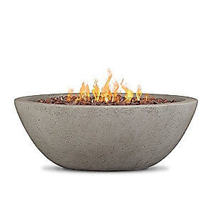 Afuera Living Contemporary Propane Fire Bowl in Glacier Gray