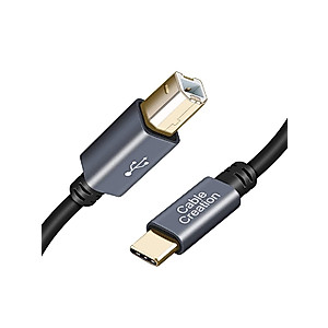 CableCreation USB Printer Cable 15FT Bundle with USB C Printer Cable 15FT