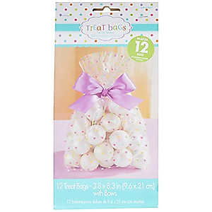 Amscan Baby Shower Cello Treat Bags, Neutral