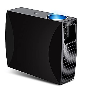 LJJSMG Mini Portable Projector,Video DLP Pocket Projector for Home and Outdoor Entertainment,Support 1080P HDMI Input Built-in Rechargeable Battery Stereo Speakers