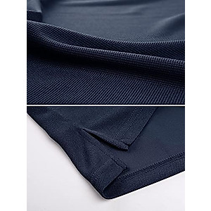 MAGCOMSEN Polo Shirts for Men T Shirts Golf Shirts Fishing Shirts Military Shirts Tactical Shirt Short-Sleeve Work Polo Performance Quick Dry Jersey Polo Shirt