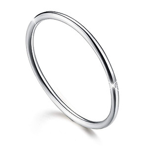 MADEONE ✦Mothers Day Gifts Thin Rings Thumb Rings For Women Size 2-11 925 Sterling Silver 14K Gold Plated High Polish Minimalist Stackable Rings 1mm Ring Engagement Ring for Women.