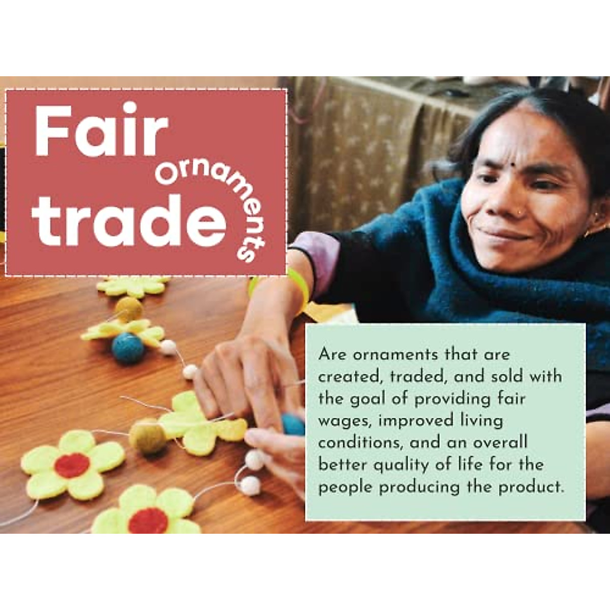 Felt Bird Ornaments - Chickadee Christmas Ornament 2023 Black Capped Chickadee Ornament - Fair Trade, Hand Felted Made in Nepal - Comes in an Organza Bag so It's Ready for Giving