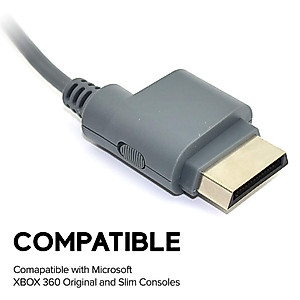 Wiresmith Standard RCA AV Composite Cable for Xbox 360