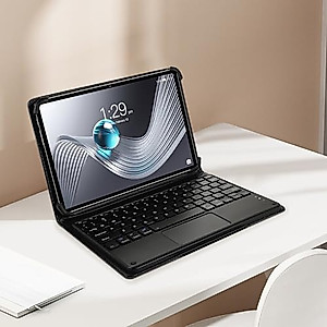 Honio WiFi Tablet, 7000mAh 12.0 Smart Tablet 8GB RAM 256GB ROM Black 10.1 Inch with Keyboard for Gaming Study (US Plug)