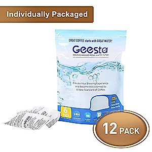 12-Pack Replacement Charcoal Water Filters for Use with Cuisinart coffee machines