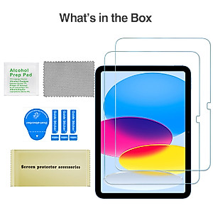 ProCase Screen Protector Bundle with Kids Case for iPad 10th Gen 2022