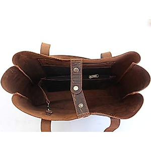 Genuine Soft Buffalo Leather Tote Bag Elegant Shopper Shoulder Bags by Lust Leather