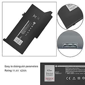 Shyarweyy 42Whr 11.4V Battery DJ1J0 for Dell Latitude 12 7280 E7280 7290 E7290 13 7380 E7380 7390 E7390 14 7480 E7480 7490 E7490 Series DJ1JO P28S P28S001 451-BBZL KHY0C K8X0T1 ONFOH PGFX4 C27RW